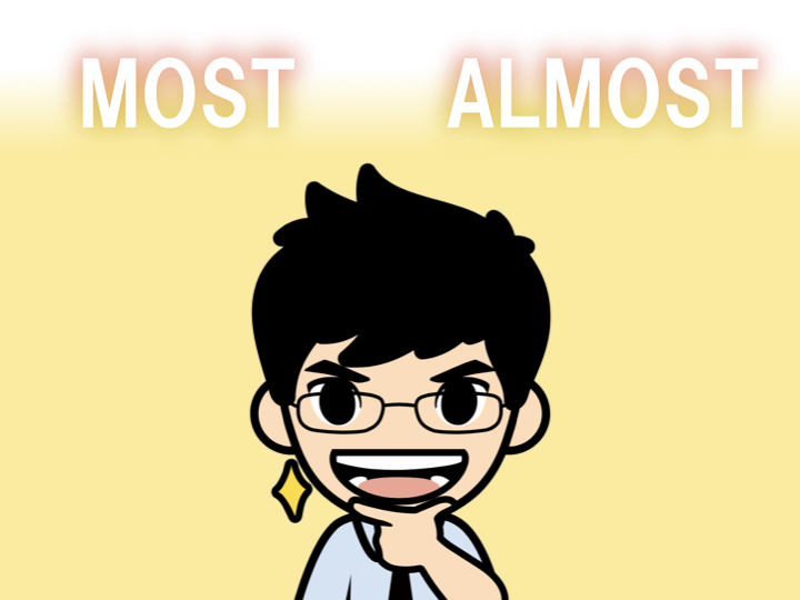 例文を通して区別するmostとalmostの違い52選 | Winner's English - 勝負する英語